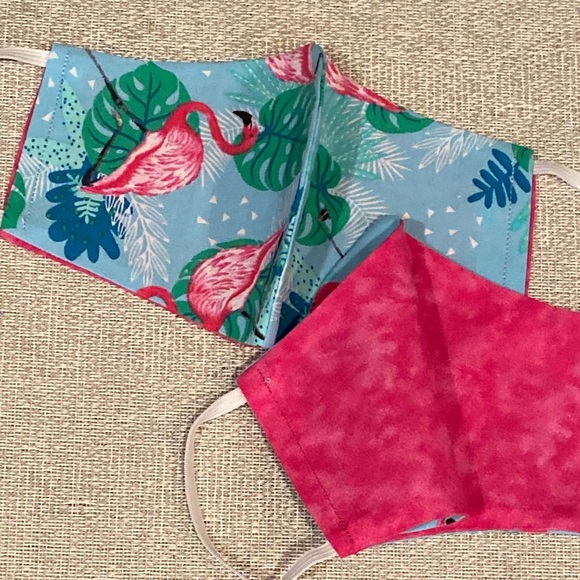 Hand Crafted | Accessories | Flamingo Face Mask | Poshmark
